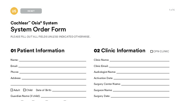 Order forms